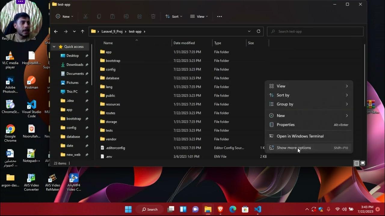 Crud Operation using Laravel first lesson - YouTube