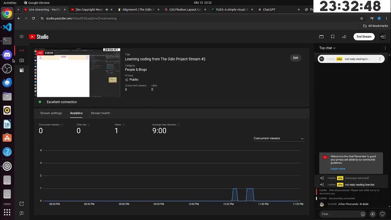 Learning coding from The Odin Project Stream #2 - YouTube