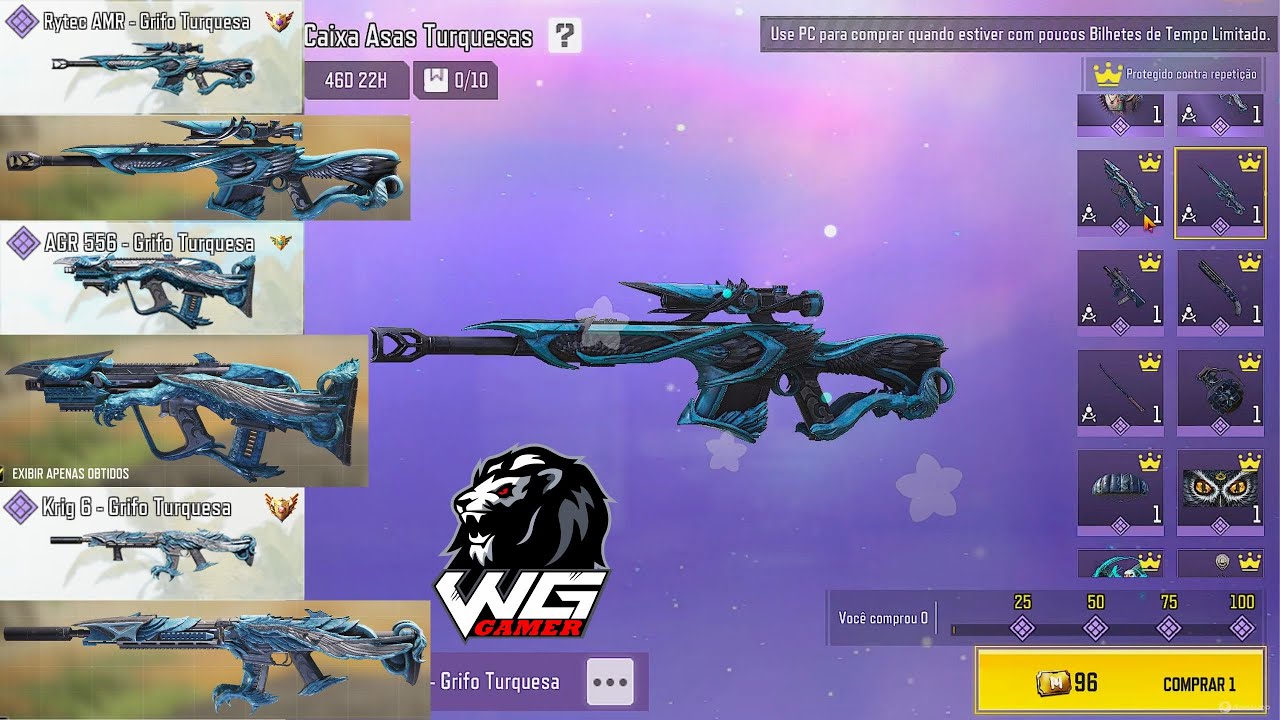 Abri 50 Caixas De LOOT BOX ( CAIXA ASAS TURQUESAS ) RYTEC - KRIG 6 ...