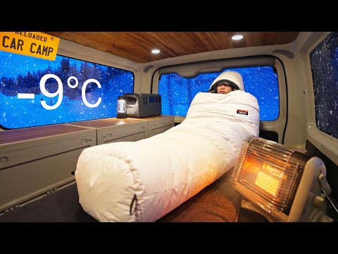 Frozen Road Trip: Solo Car Camping in Extreme Winter.
