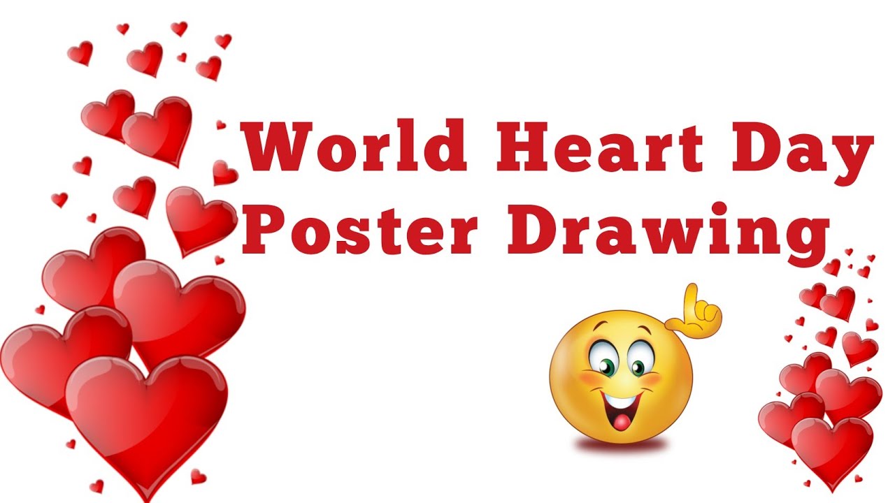 World heart day drawing | How to draw Heart day | World heart day ...