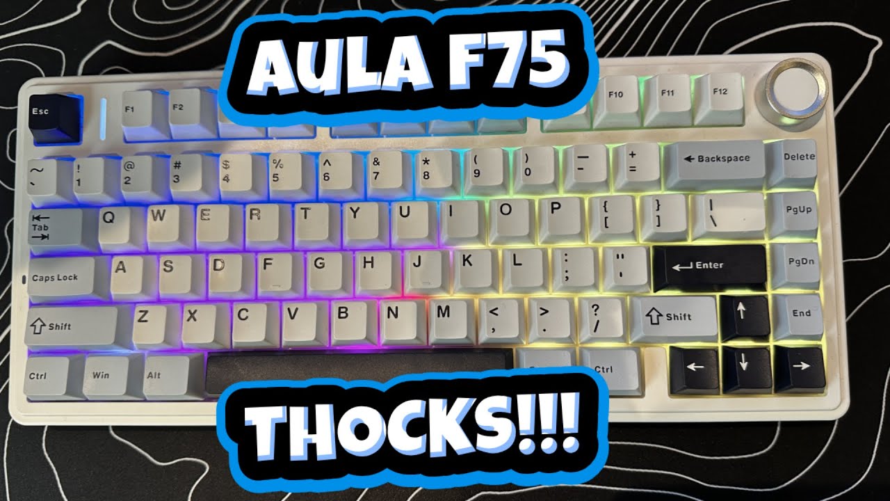 THIS KEYBOARD REALLY THOCKS! - Aula F75 Stock Sound Test - YouTube