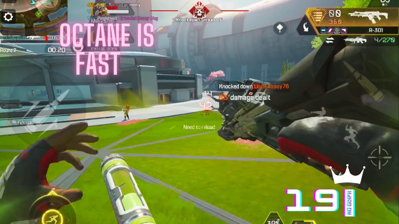 19kills Octane iPad Gameplay🔥with new Layout. |Apex Legends Mobile| # ...