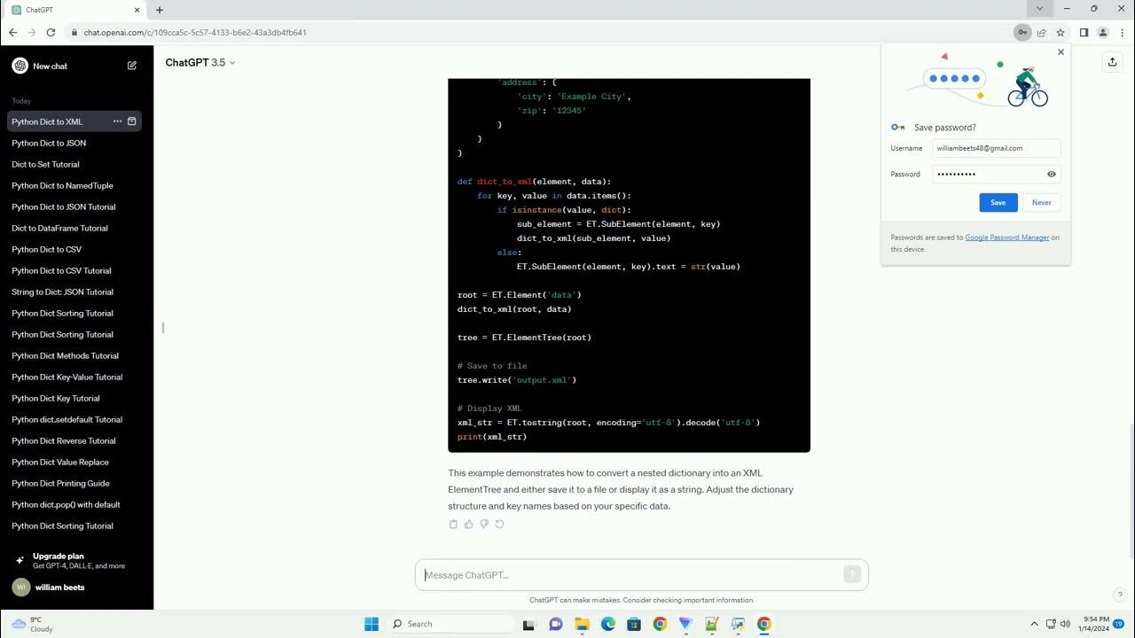 python dict to xml elementtree - YouTube