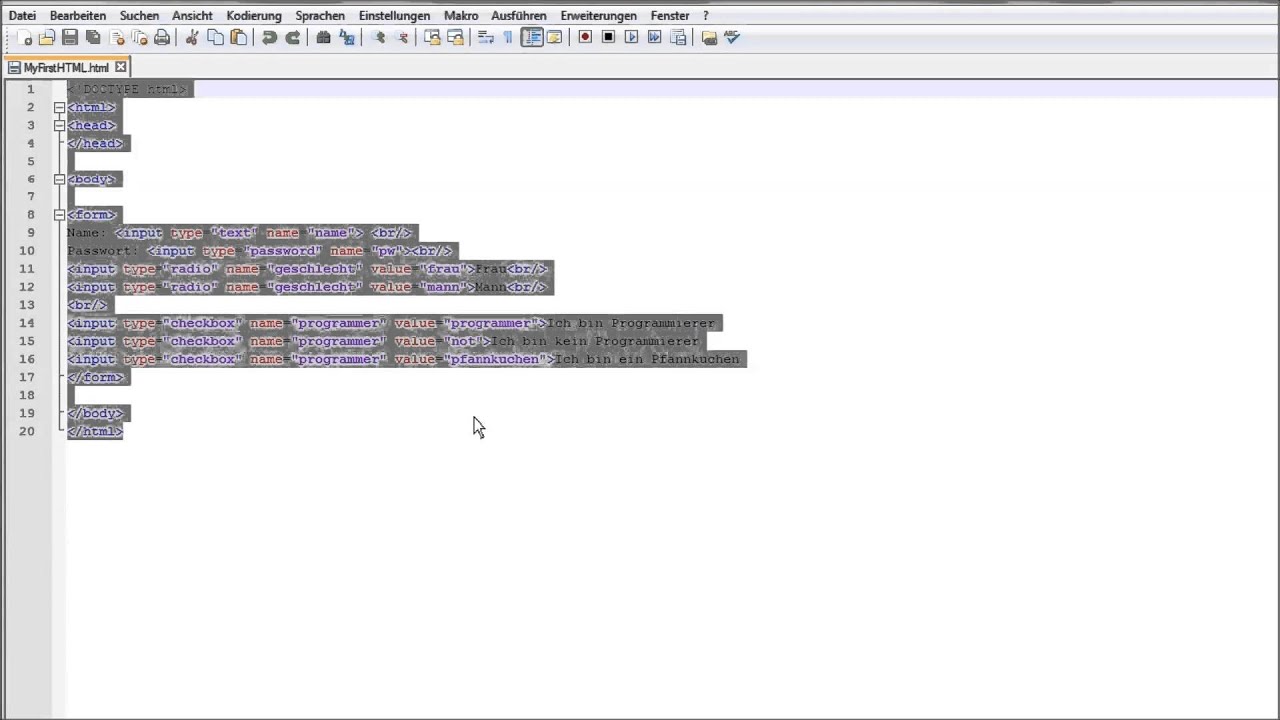 HTML Nr.6 - Forms - YouTube