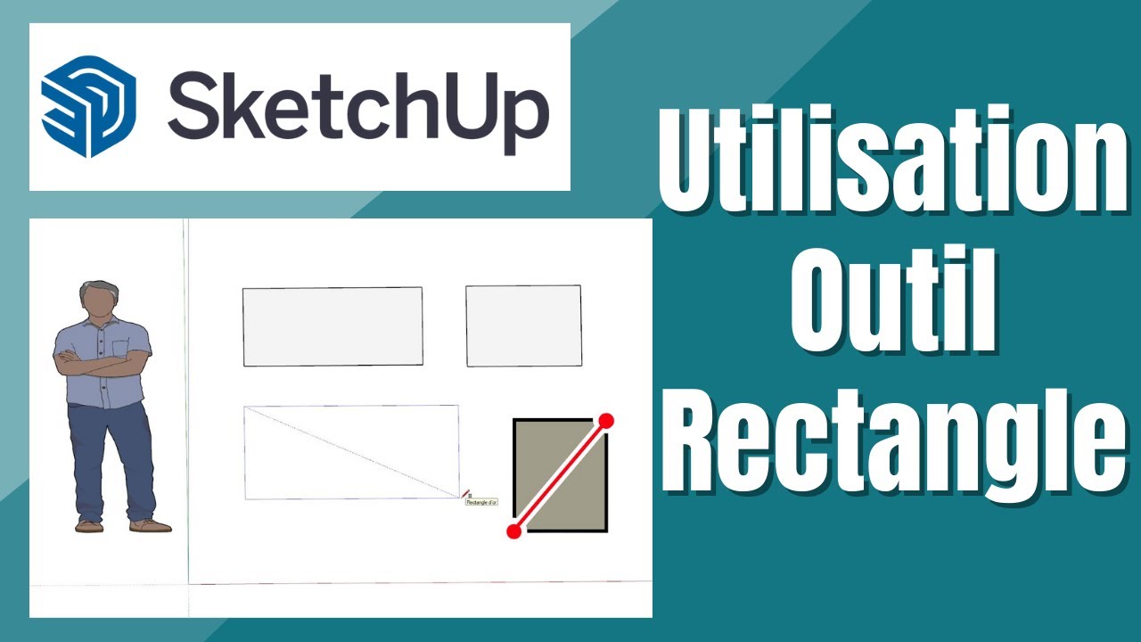 SketchUp Outil Rectangle - YouTube