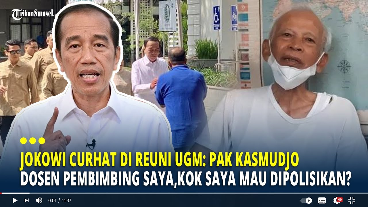 Jokowi Curhat di Reuni UGM: Pak Kasmudjo Dosen Pembimbing Saya, Kok ...