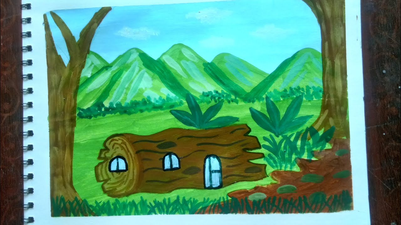 Beautiful easy cartoon painting /acrylic painting for beginners - YouTube