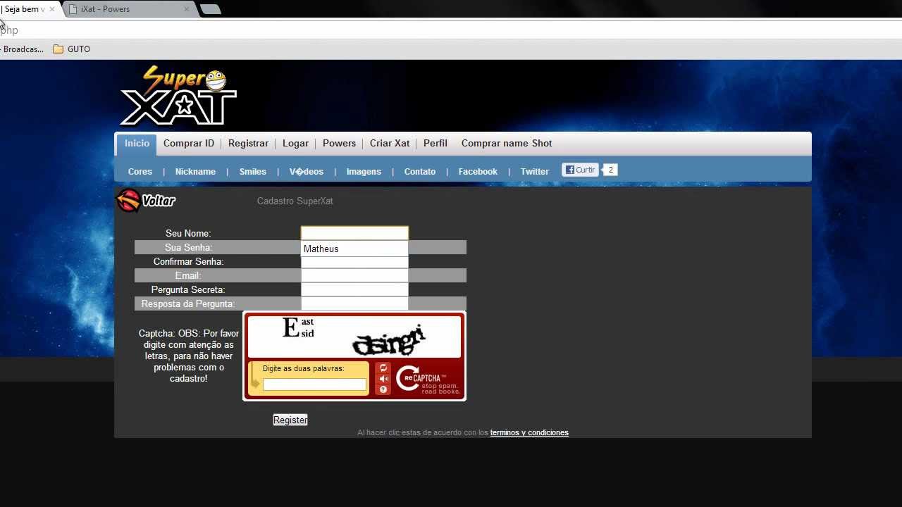 Powes Grátis Super Xat #1 (Como se cadastrar e comprar powers grátis ...