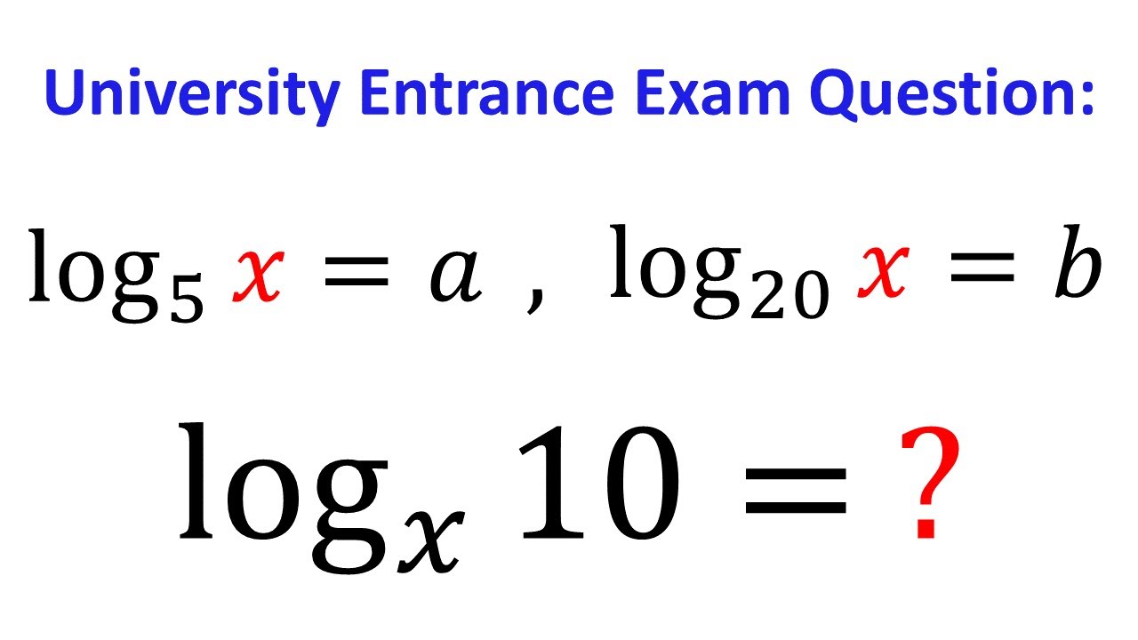 Can you solve this logarithmic problem | Difficult logarithmic ...