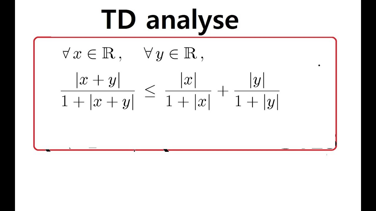 td analyse valeur absolu 1 - YouTube