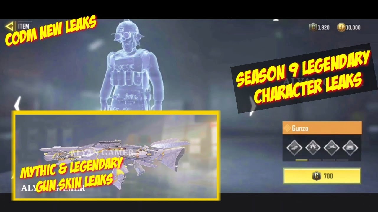 Cod mobile season 8 mythic & legendary gun's skin leaks / Codm season 9 ...