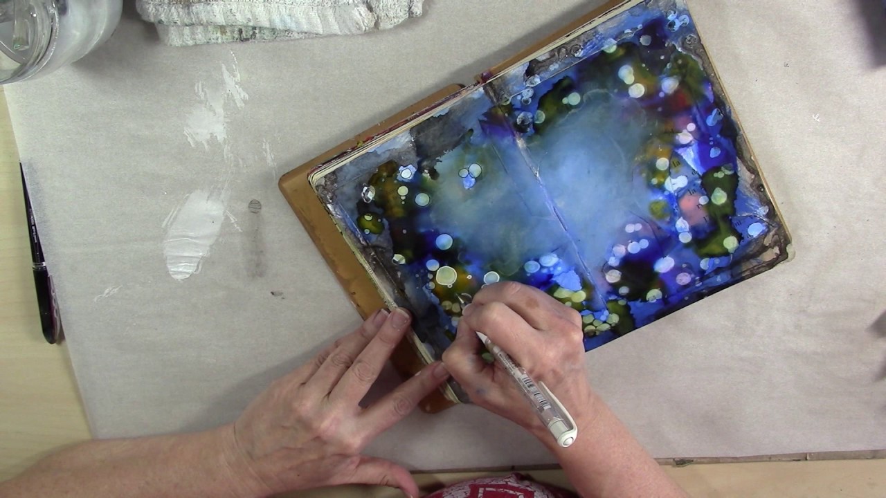 Alcohol Ink Art Journal by Tina Walker - YouTube
