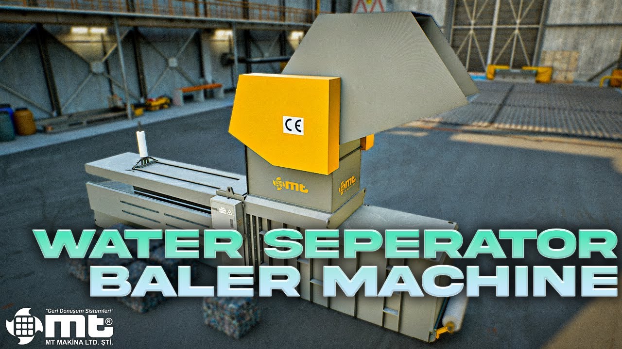 Water Separator Baler Machine | MT Makina Waste Recycling Technology ...