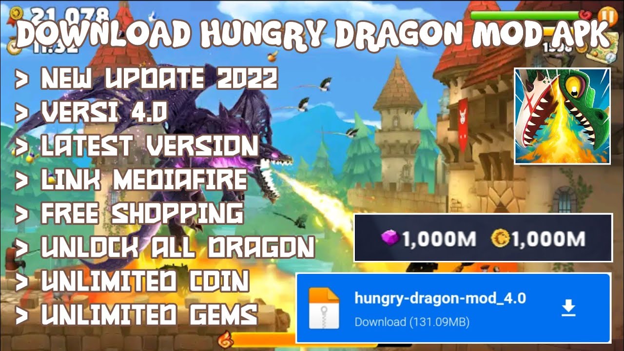 Hungry Dragon Mod Apk 4.0 Latest Version | 20 Mei 2022 - YouTube
