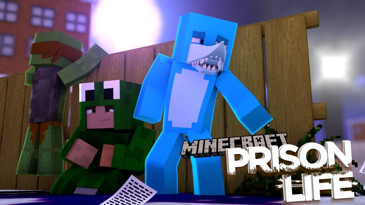 Minecraft PRISON LIFE - SHARKY IS GOING TO JAIL!?? w/ Little Lizard ...