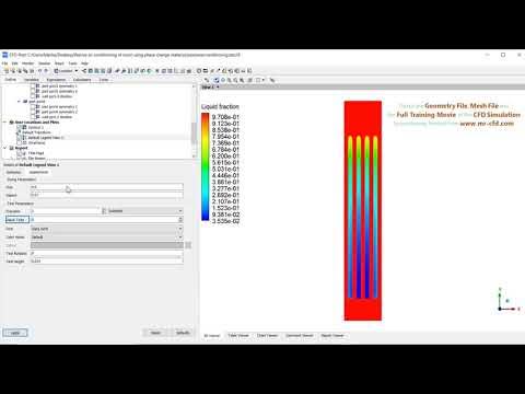 Passive Air Conditioning of Room Using Phase Change Material, ANSYS ...