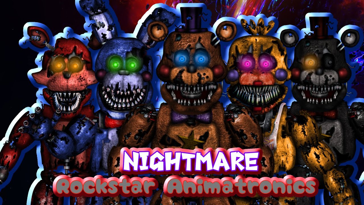 FNAF 4: Nightmare Rockstar Animatronics! (Speed Edit #90) - YouTube