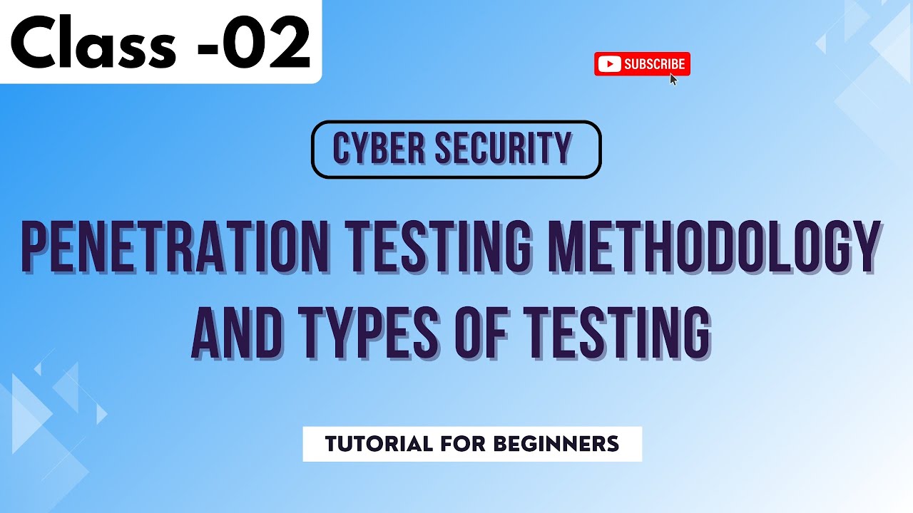 Cyber Security (VAPT) Class 02 | Penetration Testing Methodology And ...