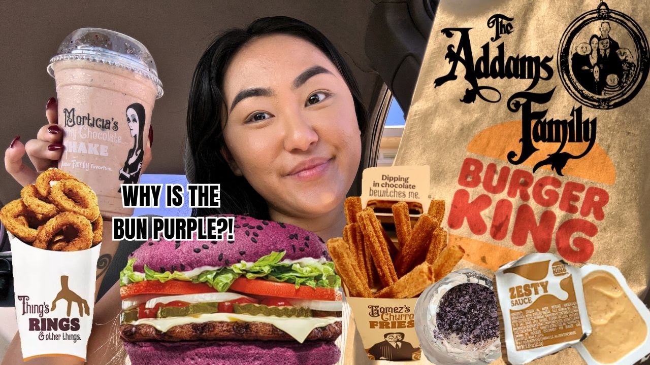 ADDAMS FAMILY x BURGER KING LIMITED EDITION MEAL - YouTube