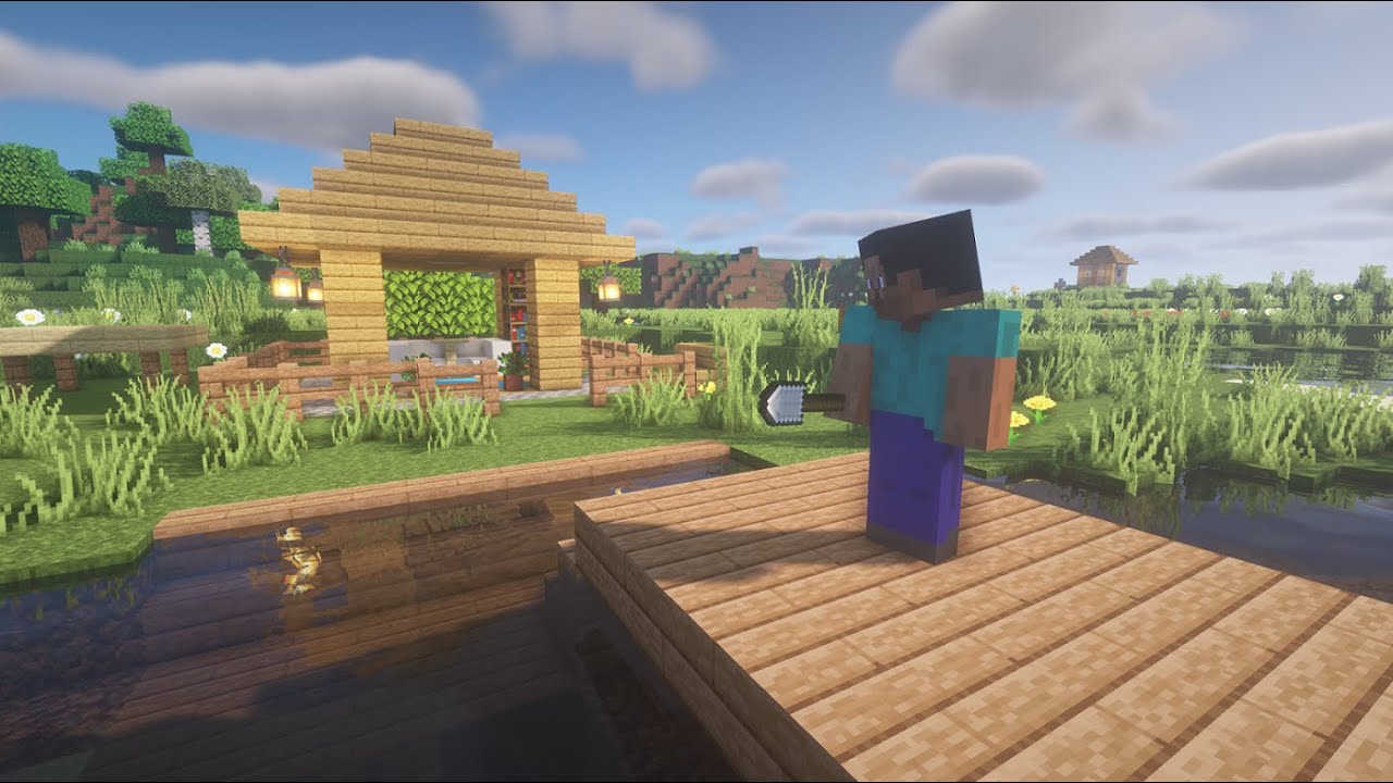 Minecraft | Slow Time Buildings in the Garden House #02 - YouTube