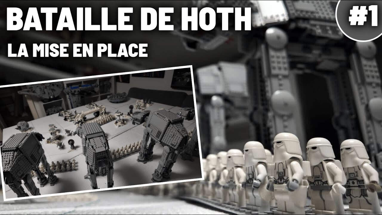LEGO STAR WARS - LA BATAILLE DE HOTH - On commence la mise en place - YouTube