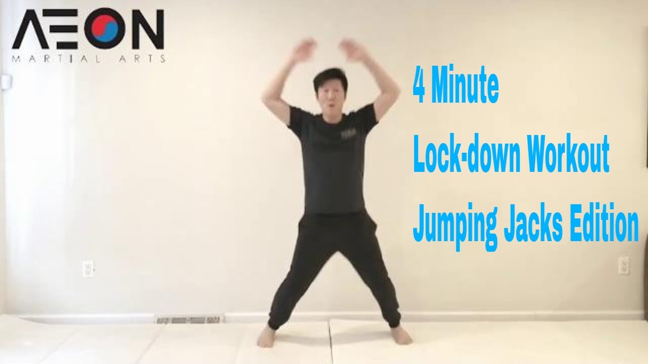 4 Minute Lockdown Workout - Jumping Jacks Edition with Master Jason ...