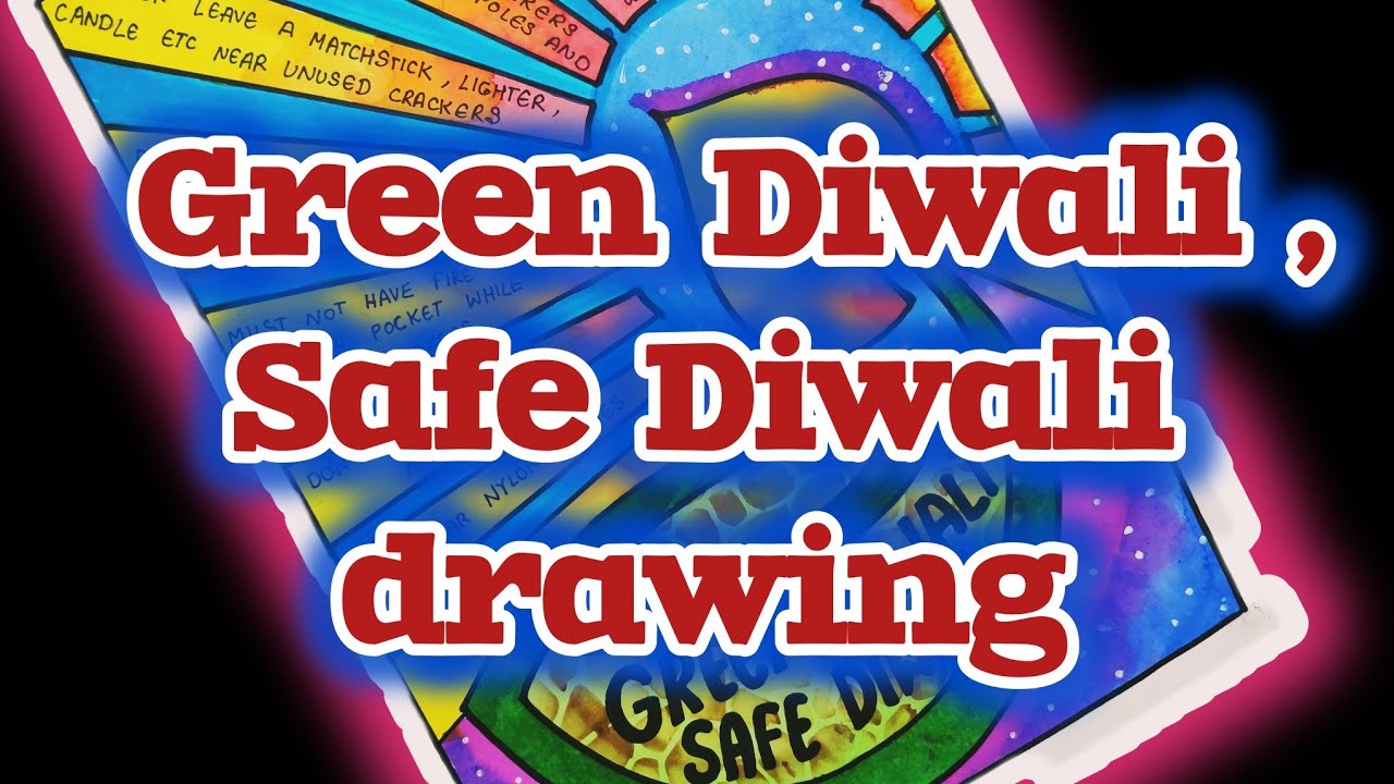 Green Diwali Drawing | Diwali Drawing Easy | Eco Friendly Diwali Poster ...