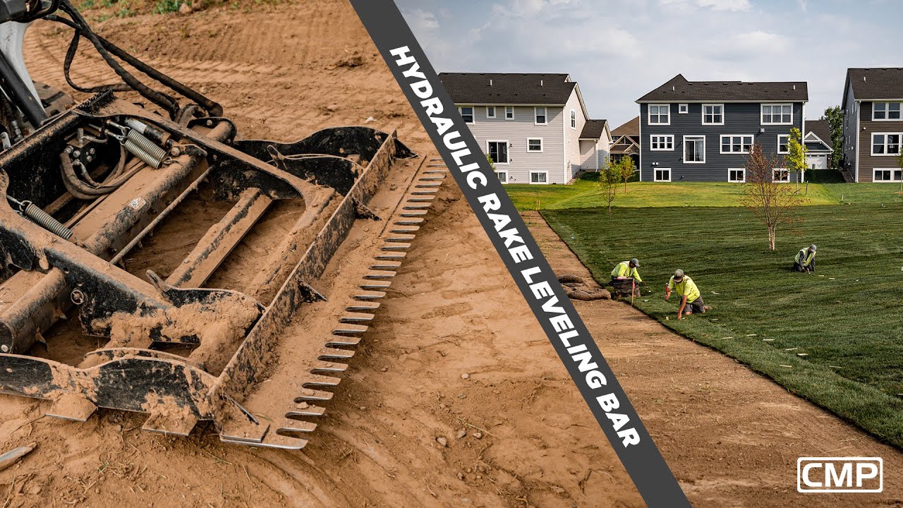 Prep Yard for Sod with the CMP Hydra Leveler - YouTube