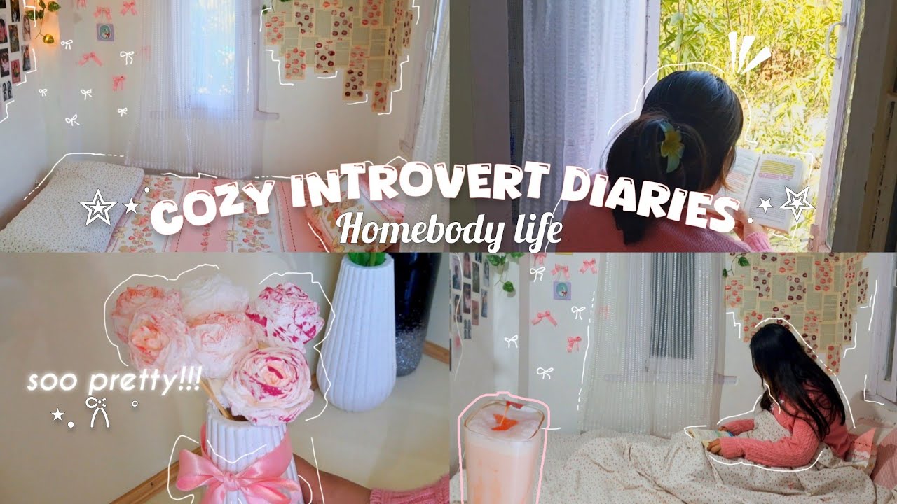 Cozy introvert diaries🌱🪻/cleaning room🍂/Reading my fave 📖/making 🍓 ...