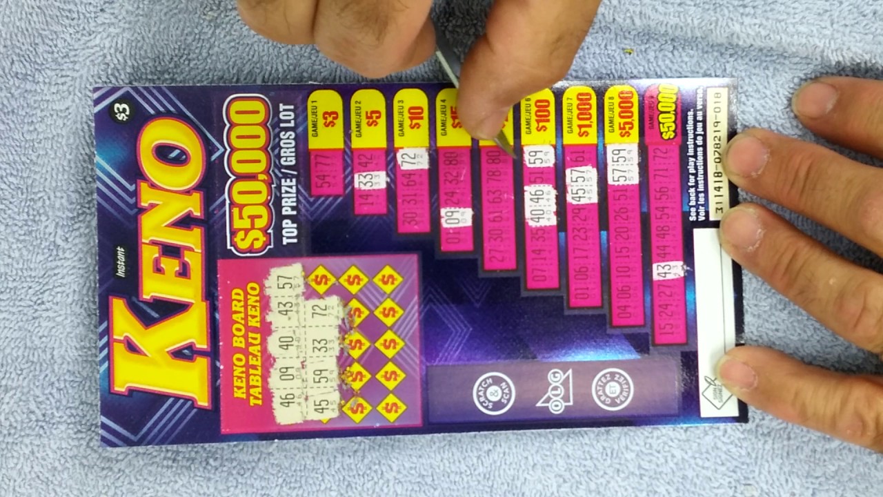 $50,000 Keno Scratch Ticket - YouTube