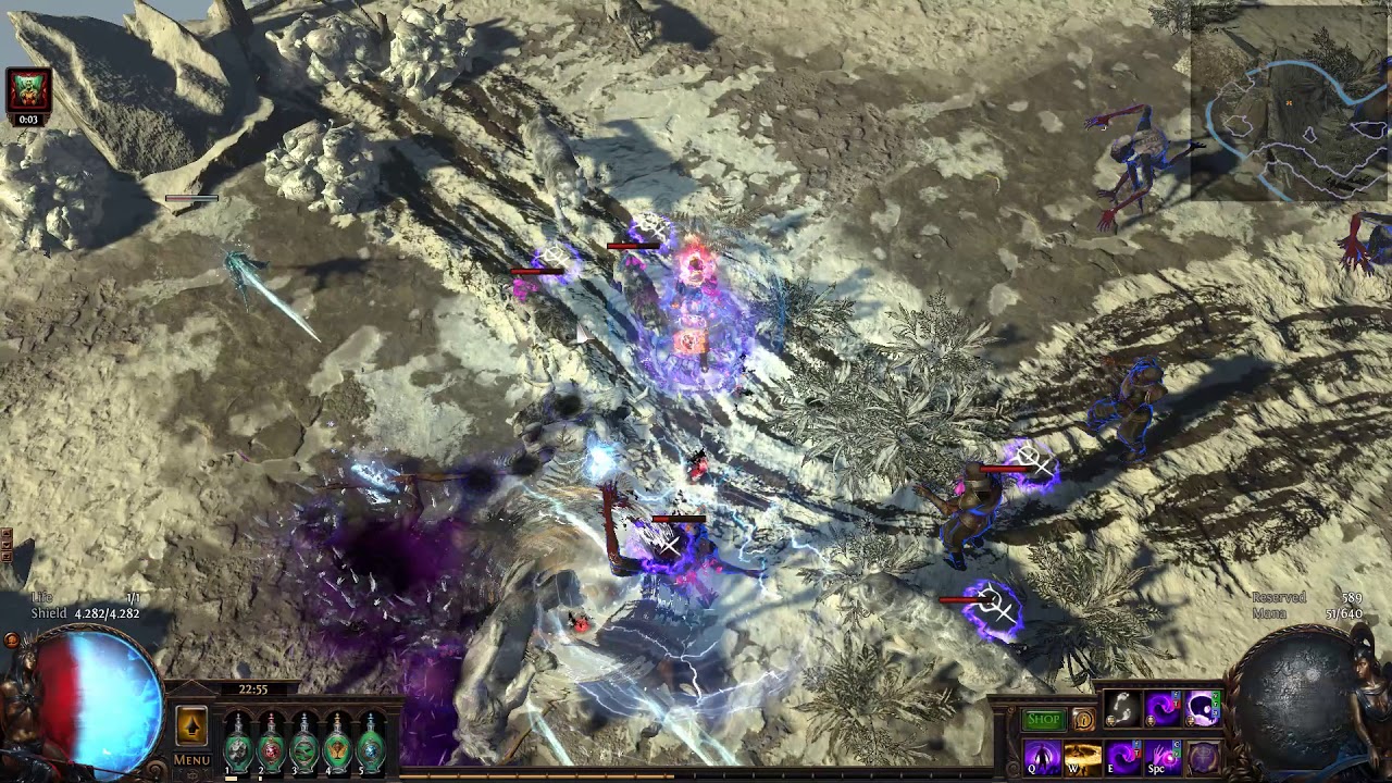 Path of Exile - Death Aura "Walk only" Occultist lvl62 - small test ...
