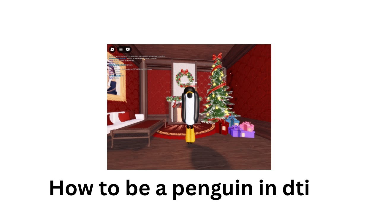 How to be a penguin in dress to impress - YouTube