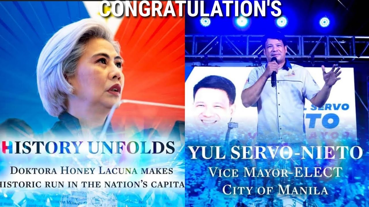 🇵🇭Honey Lacuna Pangan And Yul Servo Nieto PROCLAIMED as Manila Mayor ...