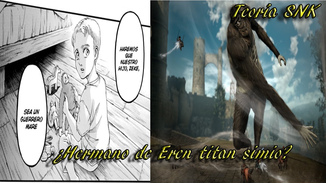 ¿Hermano de Eren?¿Es el titán simio? | Teorías SNK - YouTube