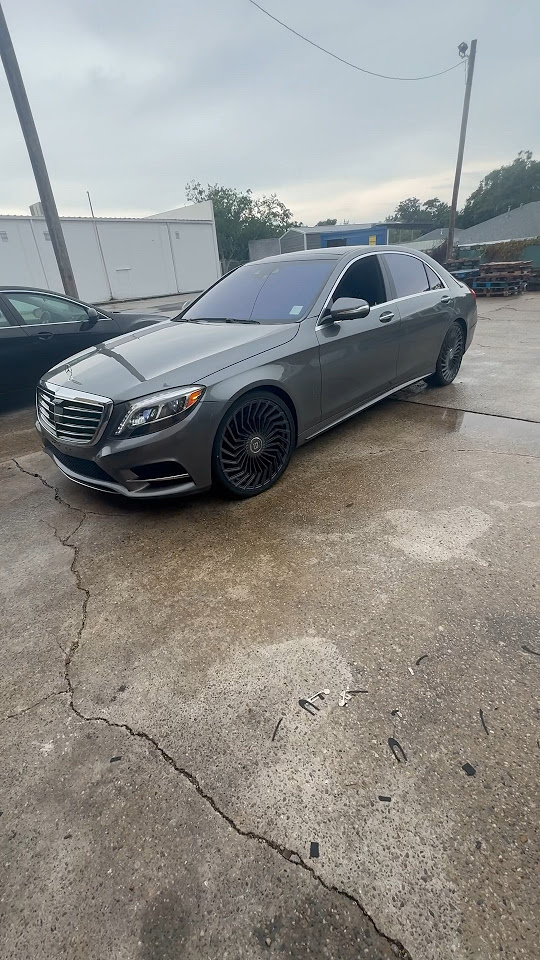 S550 Benz on color matching Beligotti 22s - YouTube