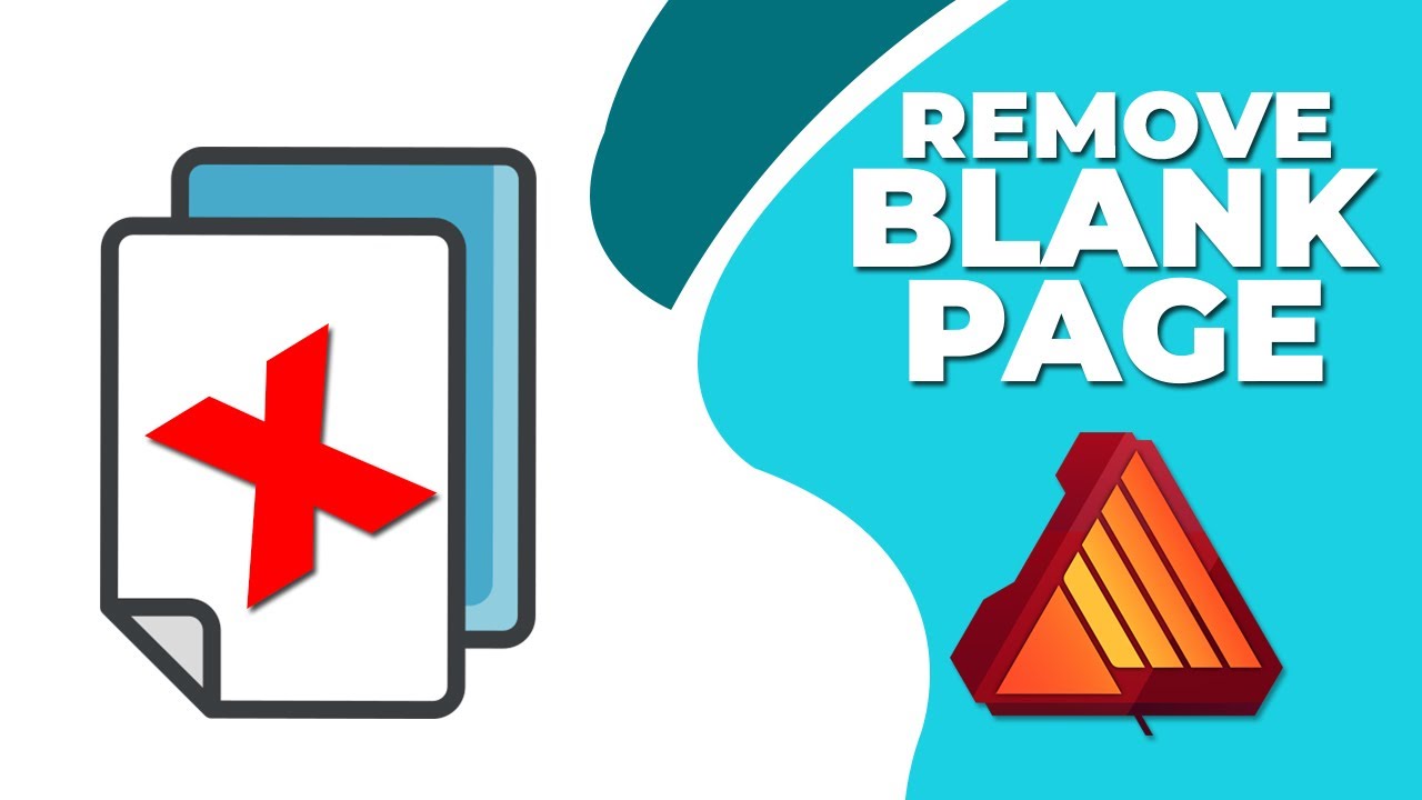 How to remove blank page in affinity publisher - YouTube