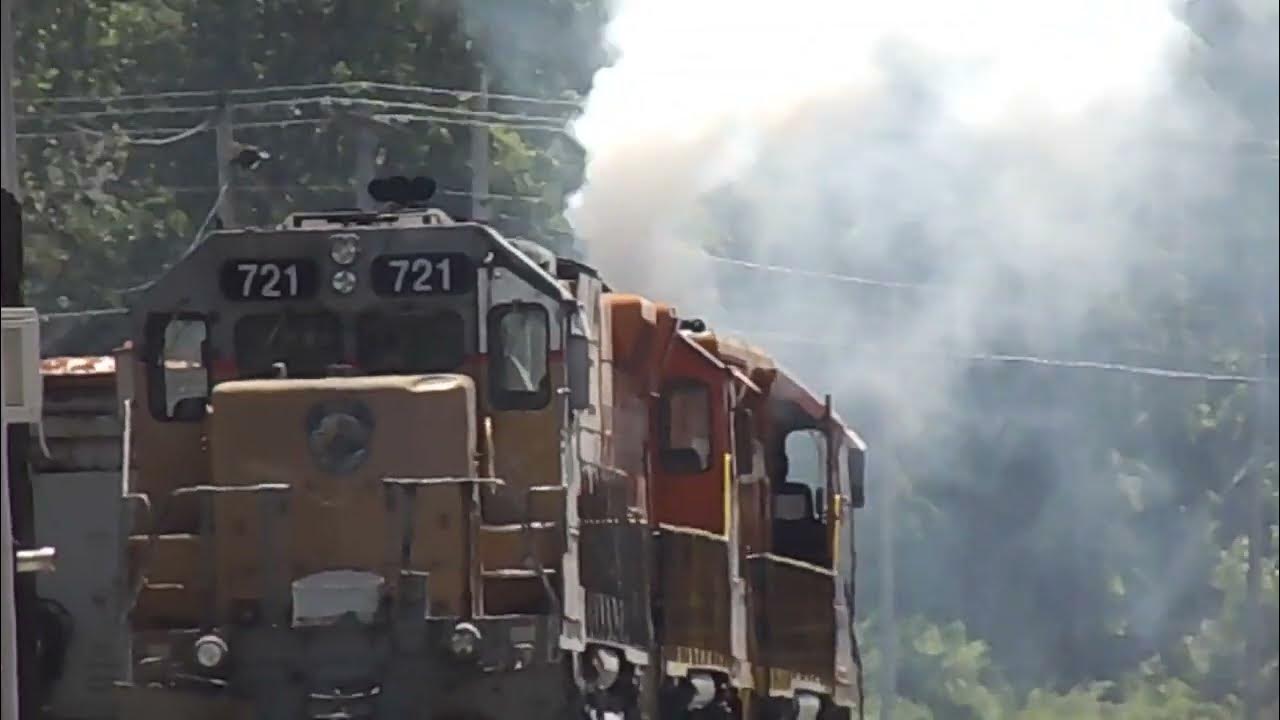 NECR SD45 No. 3474 Billowing Smoke, Palmer, MA - 6/20/2022 - YouTube