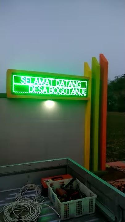 Running text wifi HD W60 - YouTube