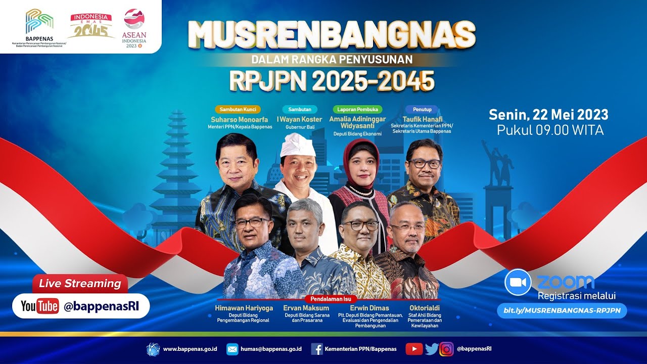 Musrenbangnas dalam Rangka Penyusunan RPJPN 2025-2045 - YouTube