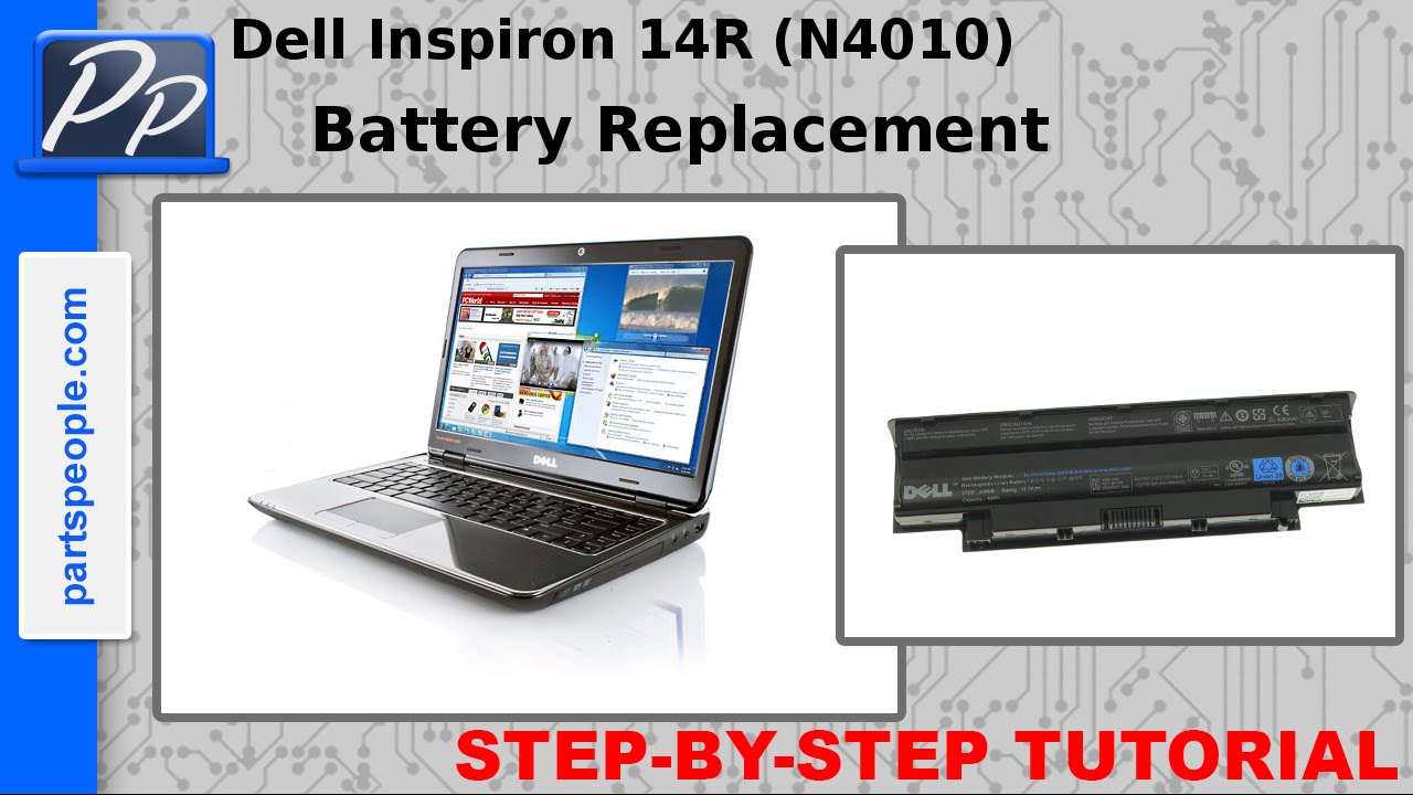 Dell Inspiron 14R (N4010) Battery Video Tutorial Teardown - YouTube