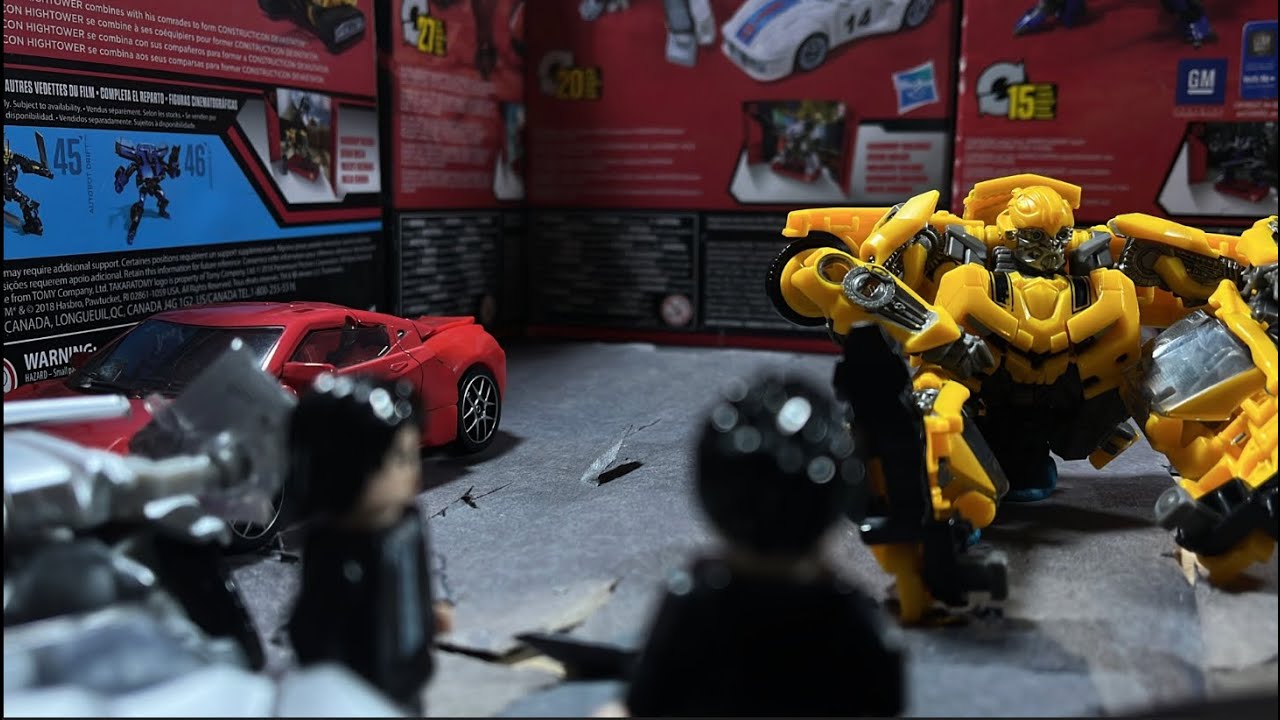 Transformers Bumblebee and Sam scene StopMotion recreation - YouTube