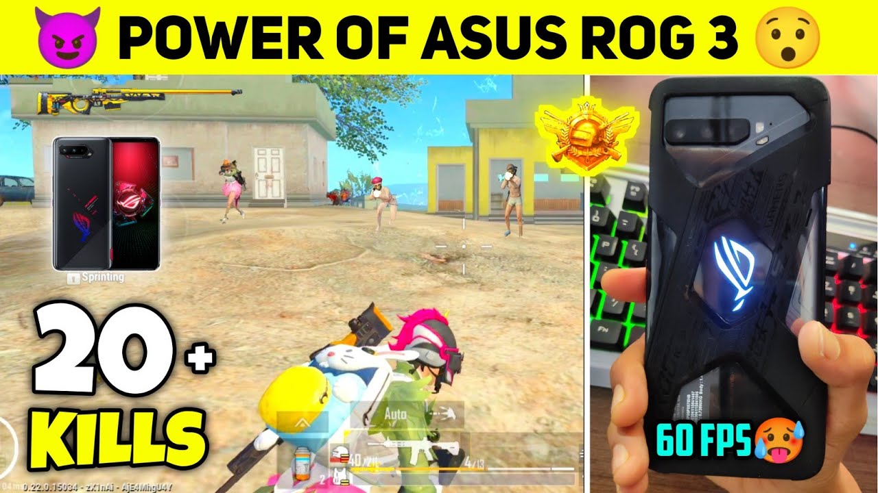 😈 POWER OF ASUS ROG 3 MOBILE 60 FPS 😯 - YouTube