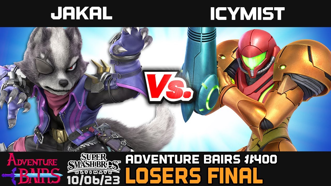 Adventure Bairs #400 - SSBU - Losers Finals - Jakal vs. IcyMist - YouTube