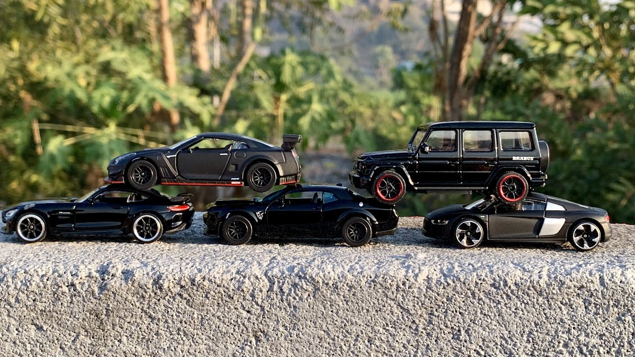 Unboxing of Scale Model Mercedes AMG GT R, Brabus B63s, Audi R8, Nissan ...