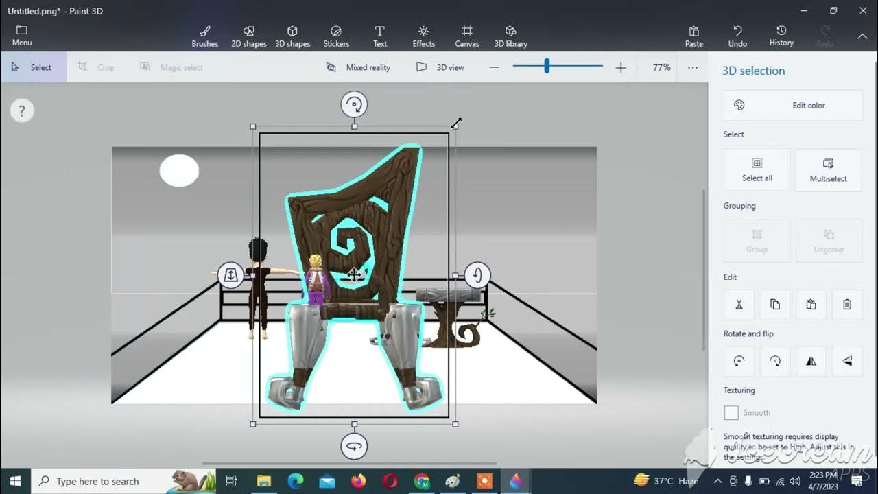 Painting in ms paint | 3d paint | - YouTube