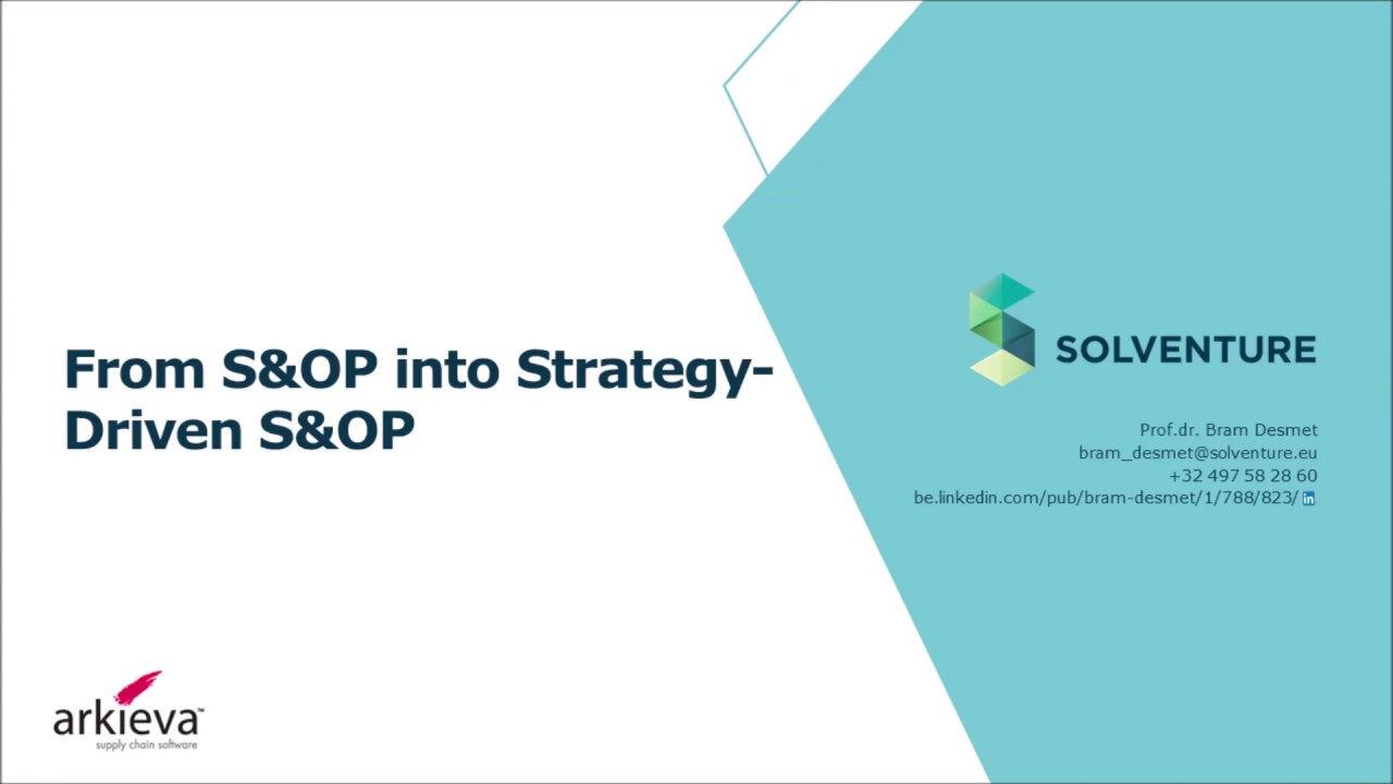 Solventure Webinar: Strategy-Driven S&OP - YouTube