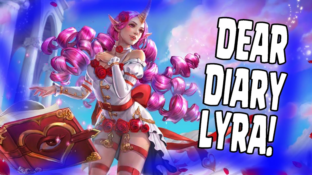 Vainglory | DEAR DIARY LYRA SKIN!! - New Lyra Skin Gameplay - YouTube