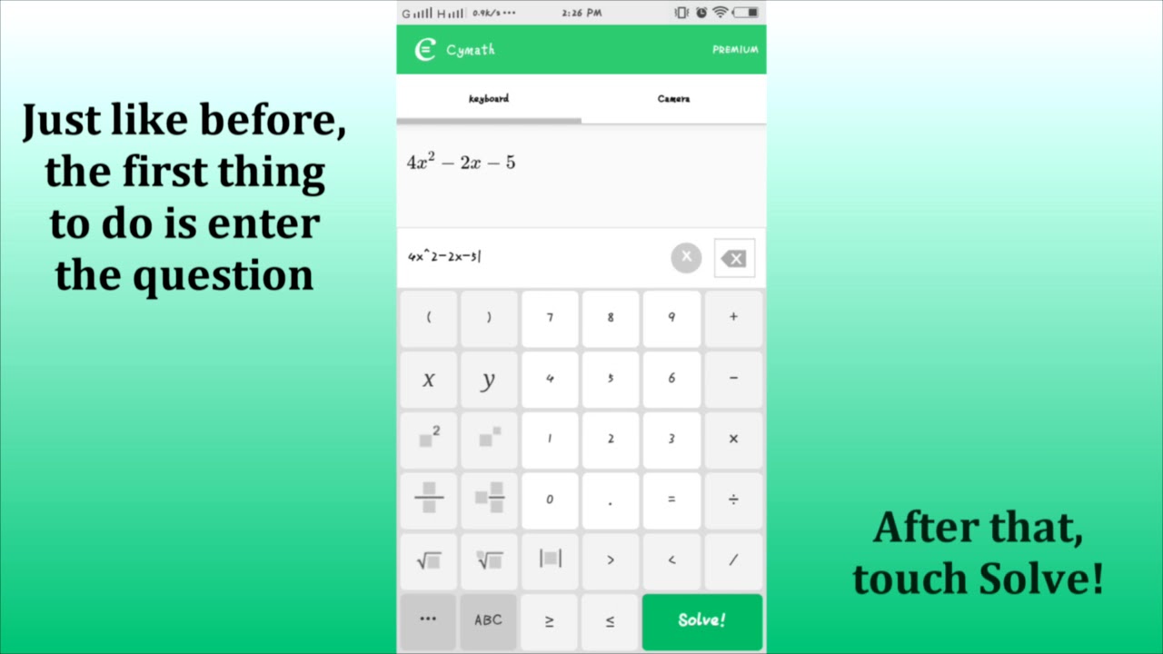 Cymath Feature and Tutorial by Deee - YouTube