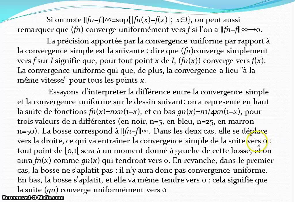 Convergence simple, uniforme, normale - YouTube